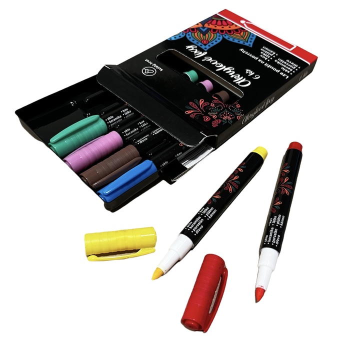 Akrylové fixy na dřevo - sada 6ks :: Popiko - Budky a krmítka pro ...